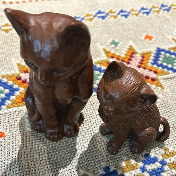 Red Mill | Art | Carved Cats Statue Red Mill Mid Century Modern Style ...